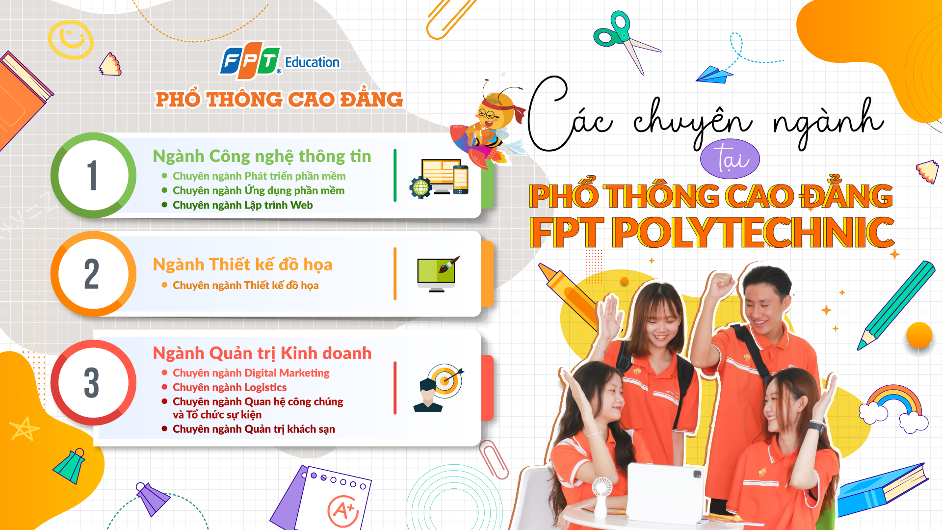 Phổ thông Cao đẳng - FPT Polytechnic tuyển sinh 2024 các chuyên ngành ...