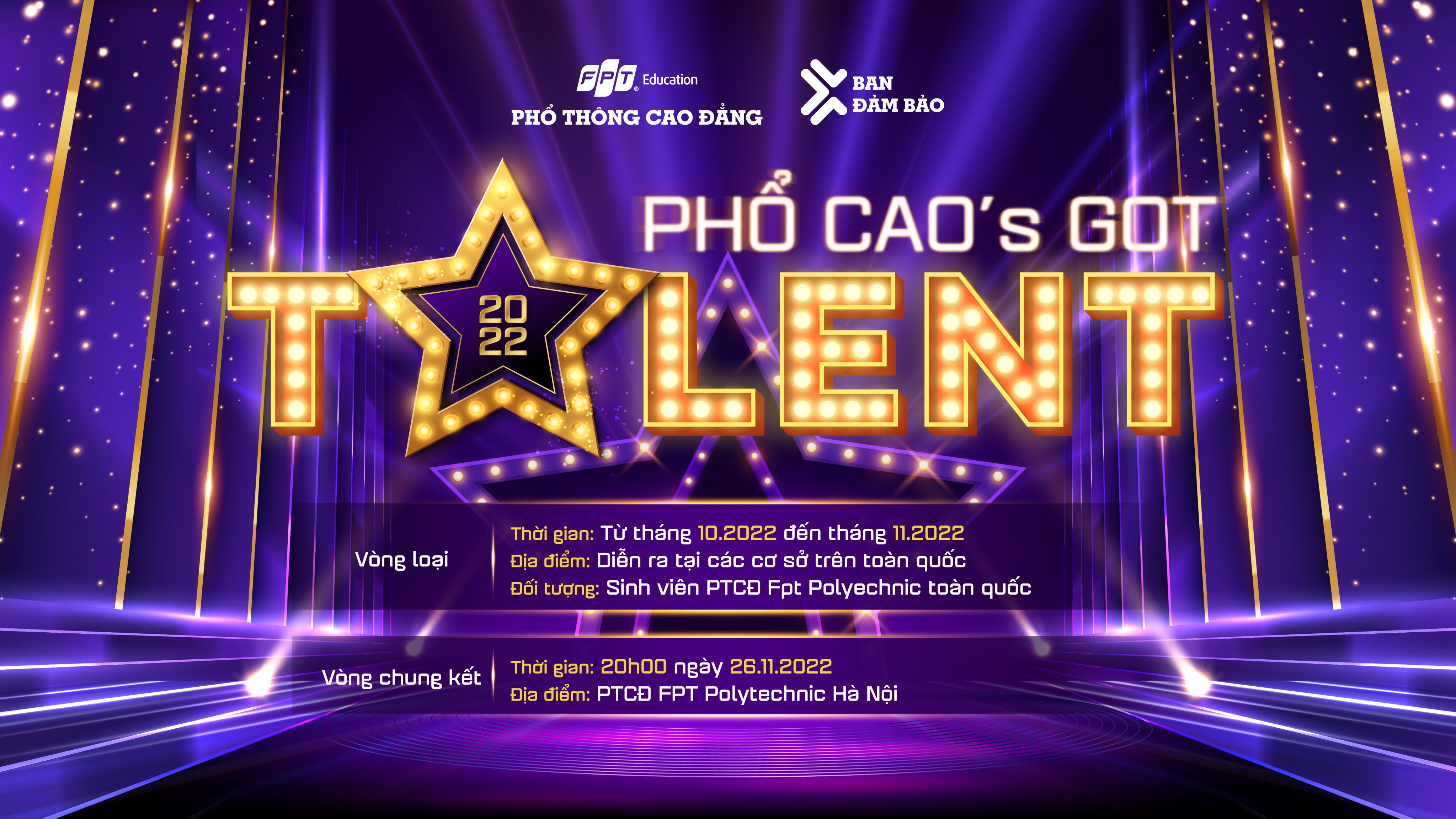 CUỘC THI PHỔ CAO’S GOT TALENT 2022 - FPT PolySchool Thông Báo Tuyển Sinh 2025