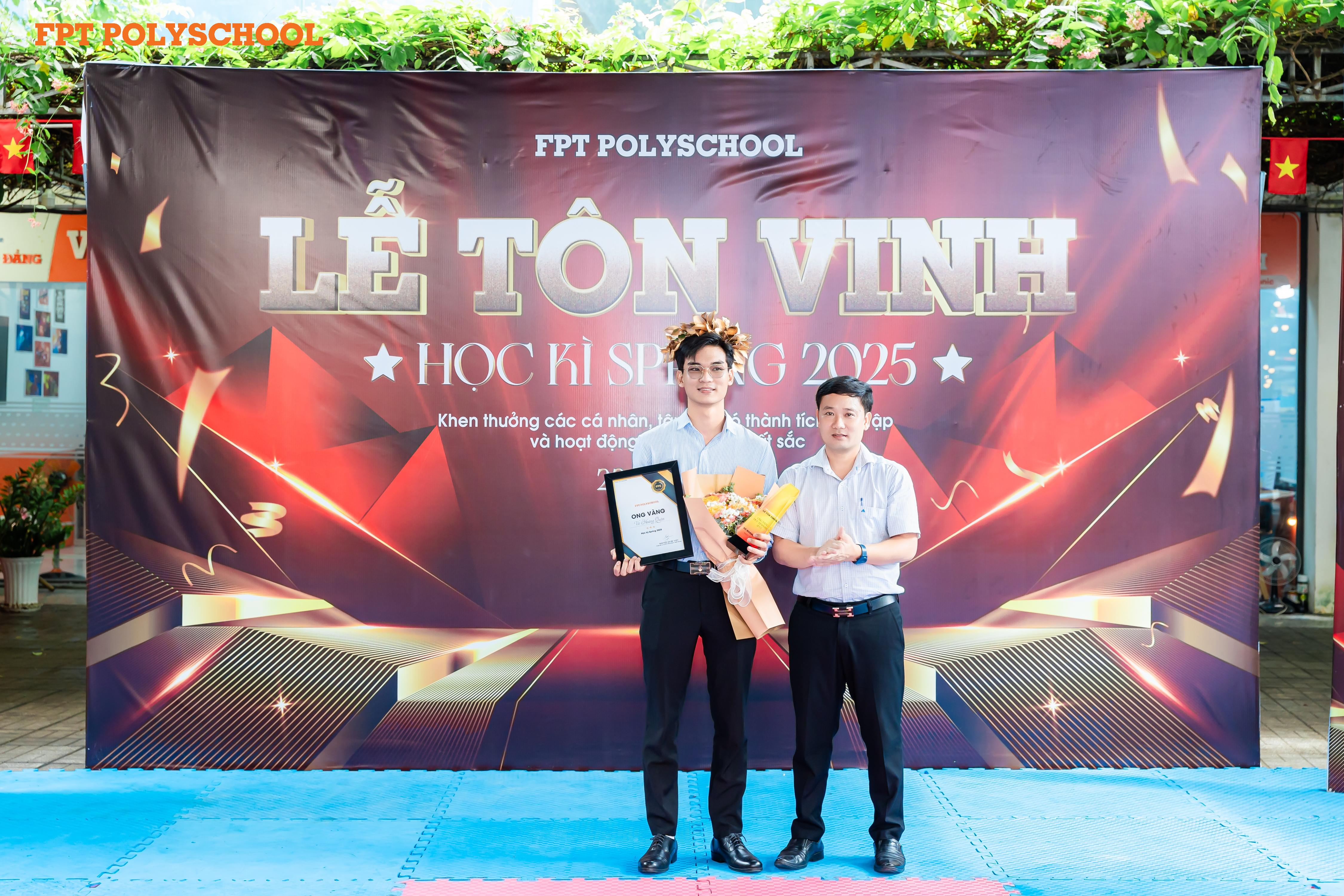 Ong Vàng FPT PolySchool Bình Dương Võ Hoàng Quân: Người trẻ bước đi ...