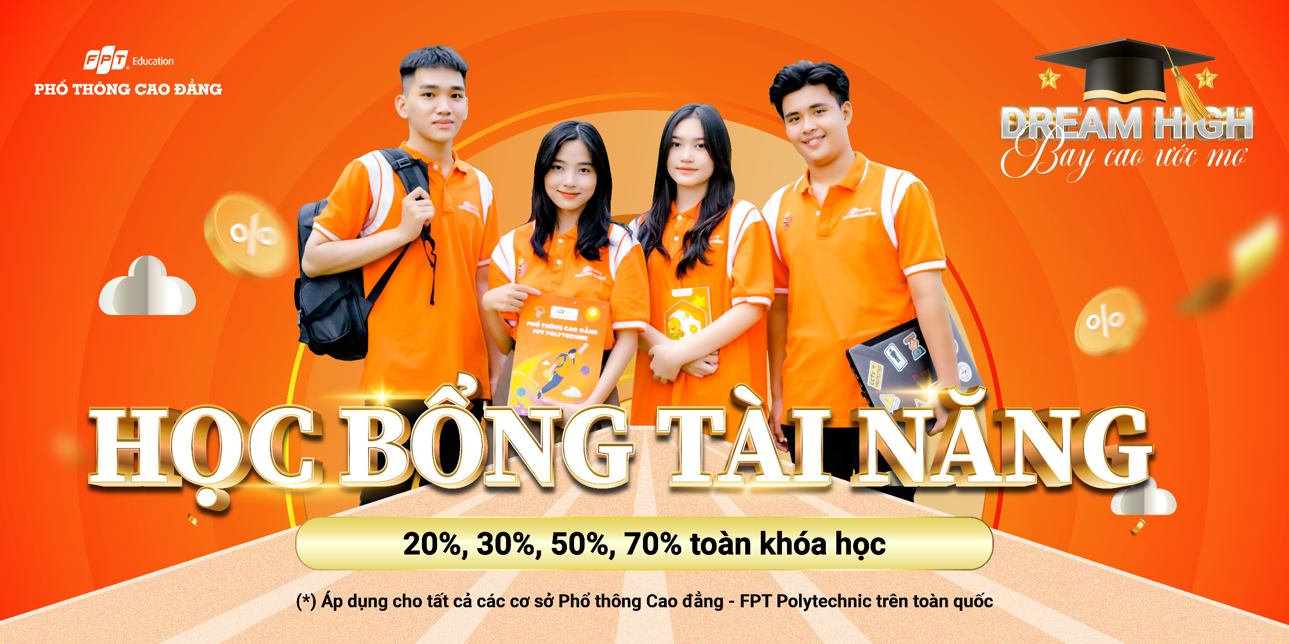 Phổ thông Cao đẳng - FPT Polytechnic triển khai Học bổng tài năng “Dream High - Bay cao ước mơ ...